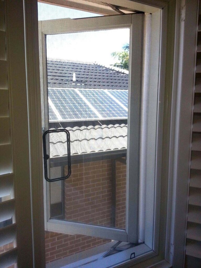 Flyscreen with Porthole - Down Under Insect Screens & Security